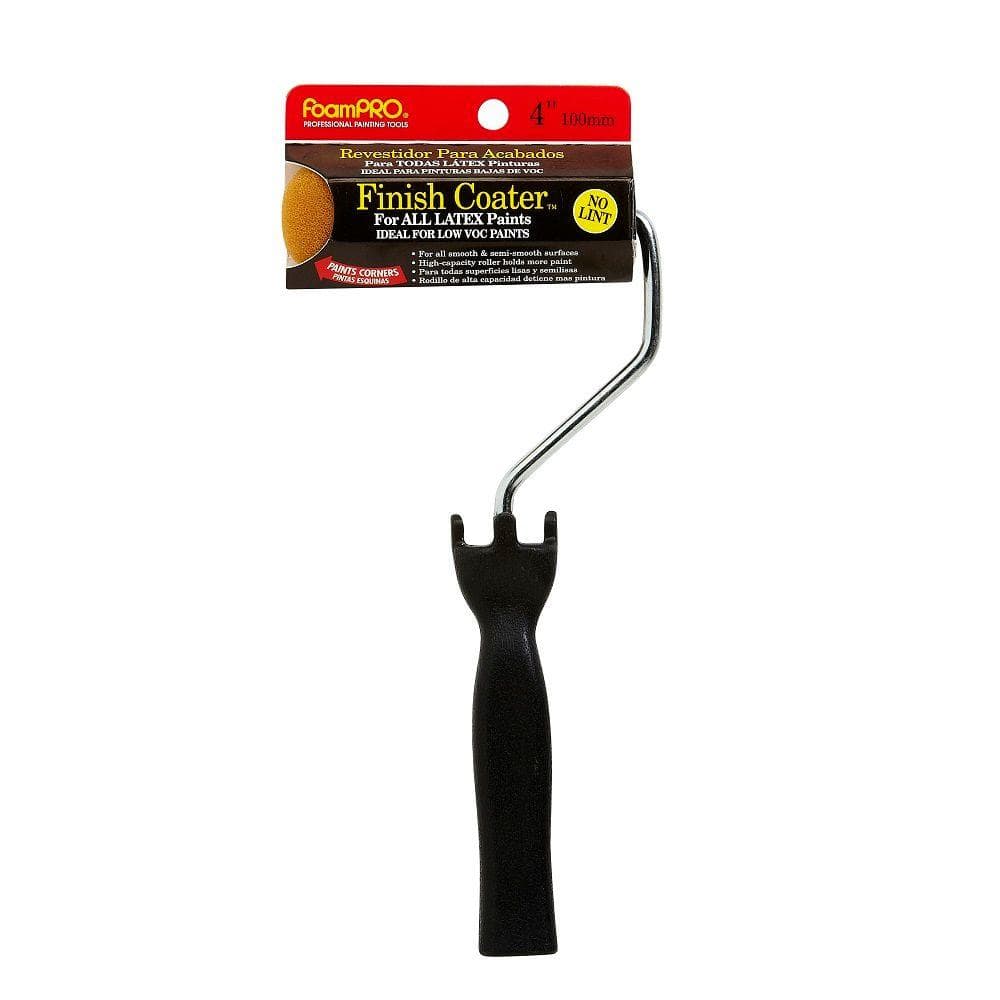 FoamPRO 4 in. x 5/8 in. Mini Foam Roller with Frame 139375 - The Home Depot