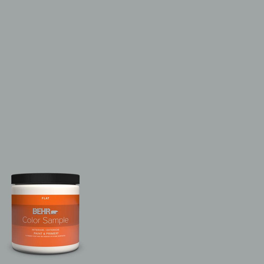 BEHR PREMIUM PLUS 8 oz. #MQ5-30 Silent Film Flat Interior/Exterior ...