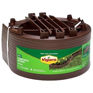 Reviews for Vigoro 20 ft. Brown Composite Edging with Stakes | Pg 5 ...