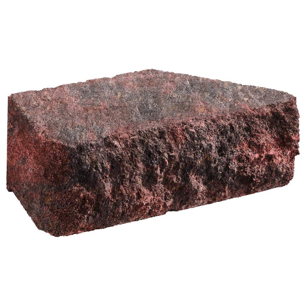 Oldcastle Carlton 3 in. x 10 in. x 6 in. Red Charcoal Concrete ...