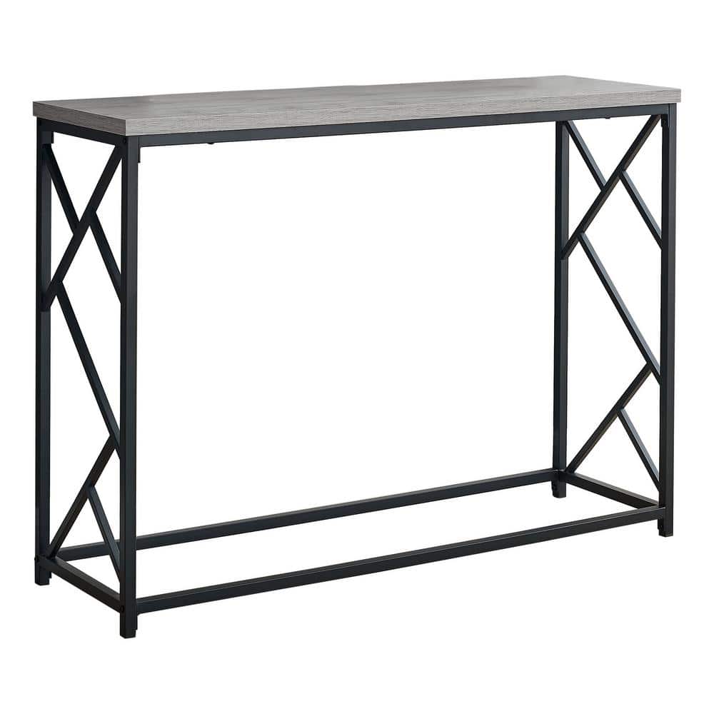 44 in. Gray Standard Rectangle Console Table HD3532