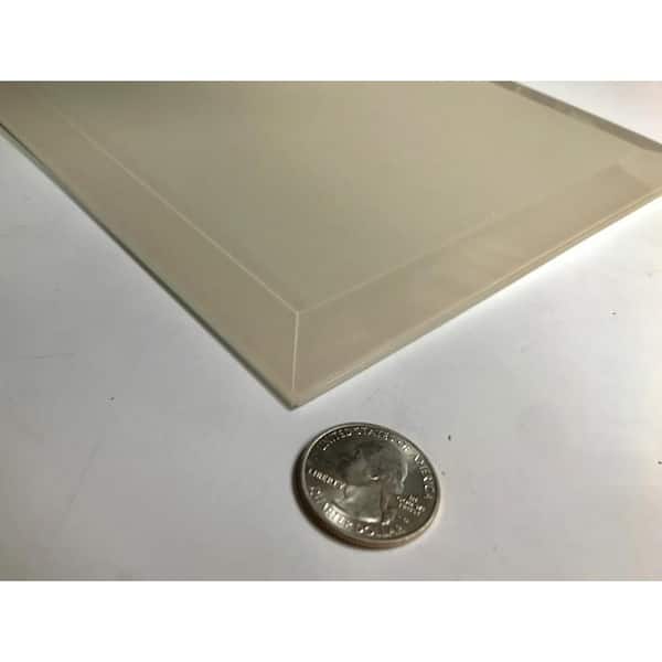 Cream Glass Backsplash