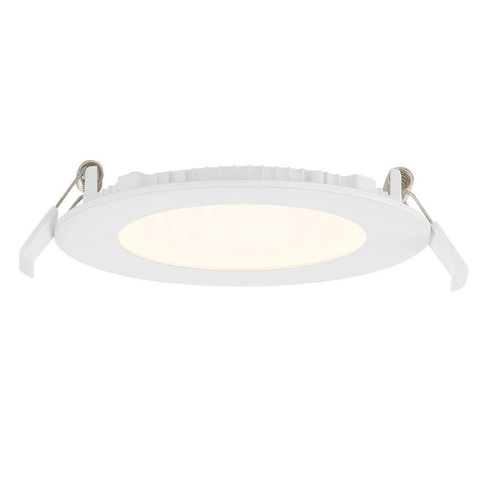 EnviroLite 4 in. Round 550 Lumens Selectable CCT Integrated LED Canless ...