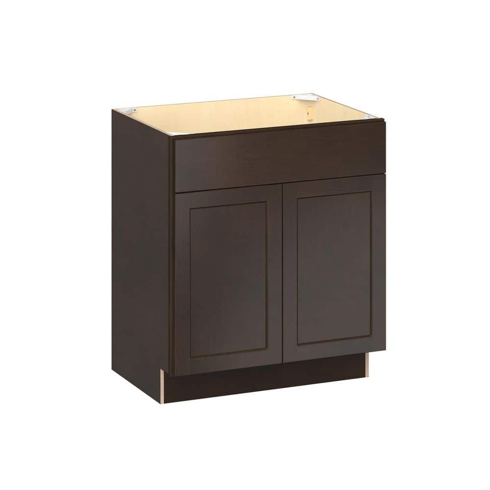 J COLLECTION Emerson Cocoa Vanity Sink Base Ready to Assemble Kitchen ...