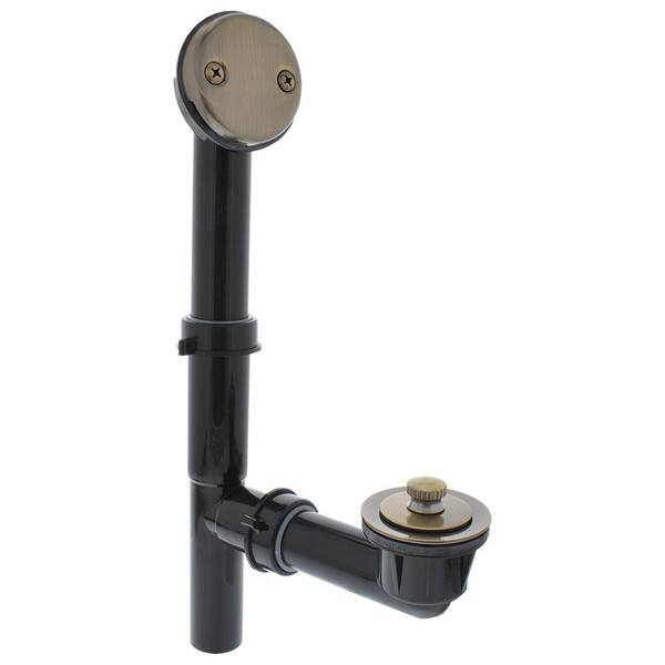 Tubular Rivets Pack of 5 1-1/2 ABS Brass Toe Touch Tubular Bath Waste ...