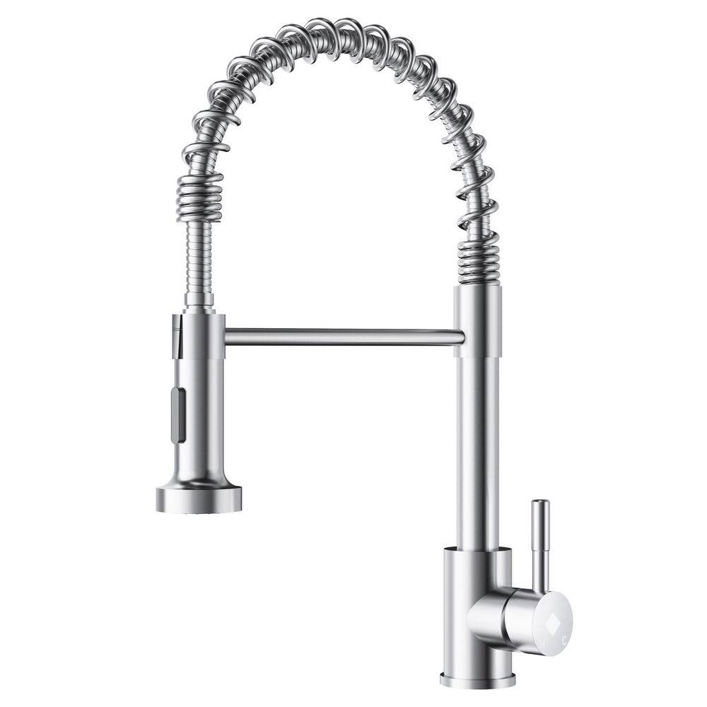 UKISHIRO Single-Handle Pull Down Sprayer Kitchen Faucet with Mixer Tap ...