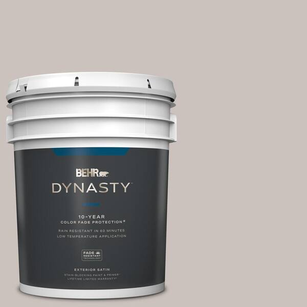 BEHR DYNASTY 5 gal. #N140-2 Chicago Fog Satin Enamel Exterior Stain ...