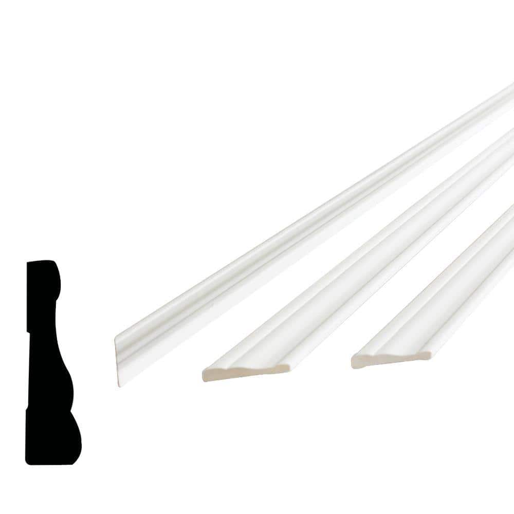 PFM WM214 5/8 in. x 2-1/4 in. x 84 in. Primed Finger-Jointed Pine ...