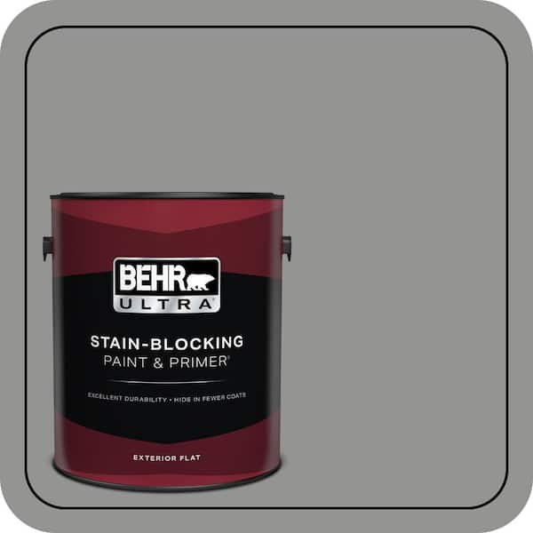 BEHR ULTRA 1 gal. #780F-5 Anonymous Flat Exterior Paint & Primer 485401 ...