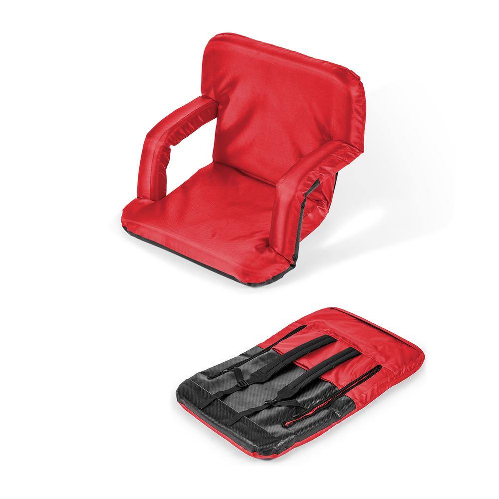 Trademark Innovations Portable Multiuse Adjustable Red Recliner Stadium ...