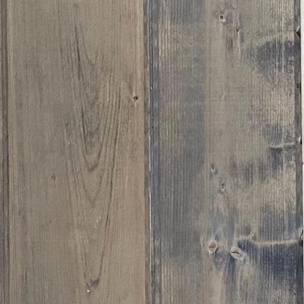 DINGEWOOD LLC Dingewood 1 in. x 6 in. x 8 ft. Aged Barn Pine Shiplap ...