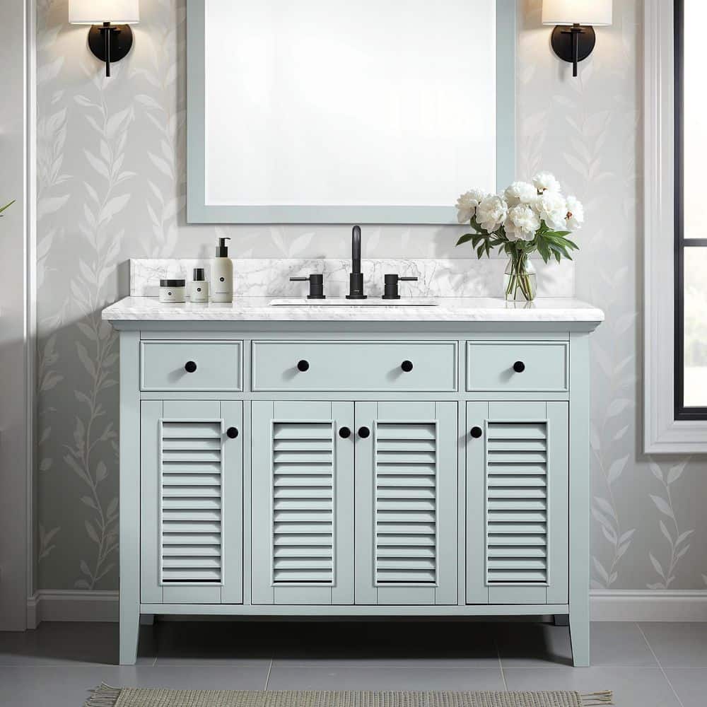 Reviews for Home Decorators Collection Fallworth 49 in. Single Sink ...