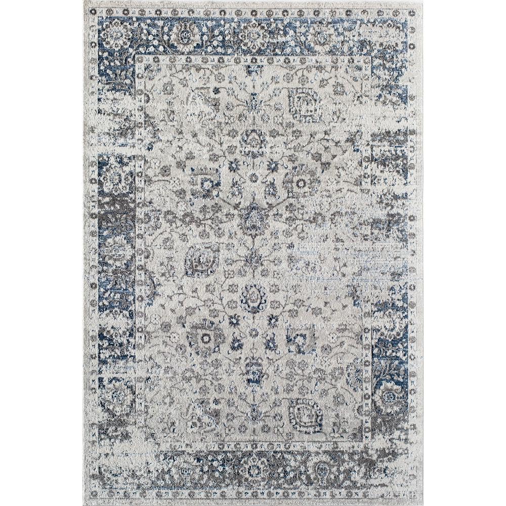 Rugs America Prescott Atlantic Azure 2 ft. X 8 ft. Area Rug RA30171 ...