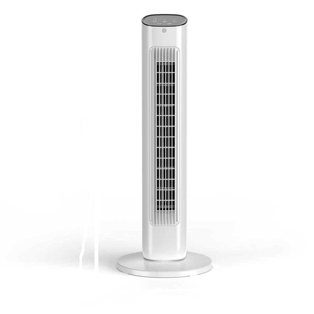 COWSAR 30.71 in. 3-Speed 11.81 in. W Oscillating Tower Fan in White ...