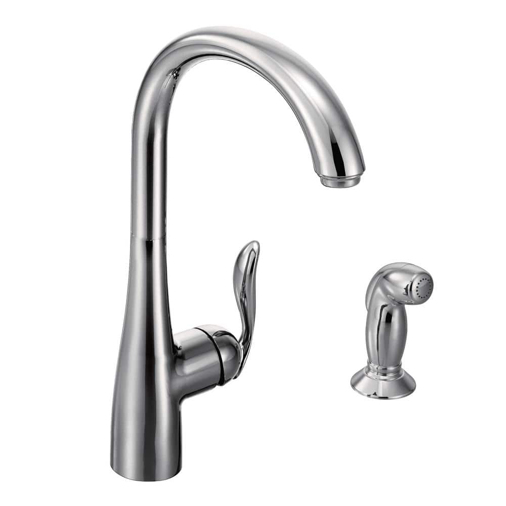 Reviews for MOEN Arbor High-Arc Single-Handle Standard Kitchen Faucet ...