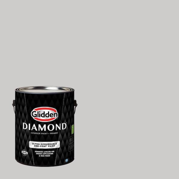 Glidden Diamond 1 gal. PPG0996-2 Steely Gaze Ultra-Flat Interior Paint ...