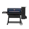 Char-Griller Gravity Fed 980 Wi-Fi Charcoal Grill and Smoker in Blue ...