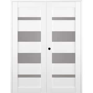 Belldinni Mirella N 36 in. x 84 in. Right Hand Active 5-Lite Frosted ...