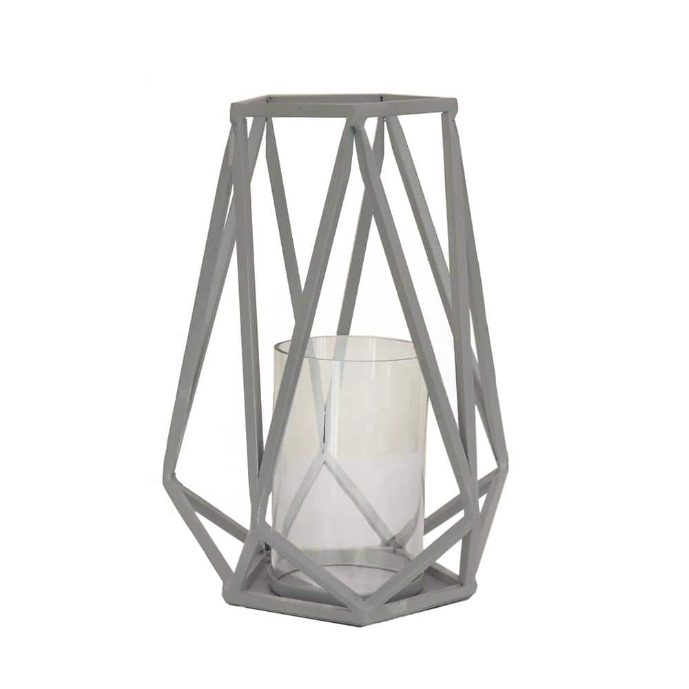 National Outdoor Living 10 in. Candle Lantern with Glass Chimney ...
