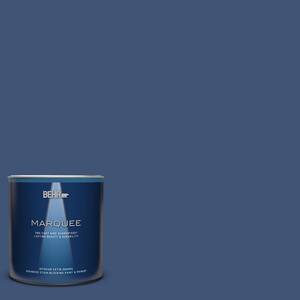 BEHR PREMIUM PLUS 8 oz. #600D-7 Daring Indigo Eggshell Enamel Interior ...
