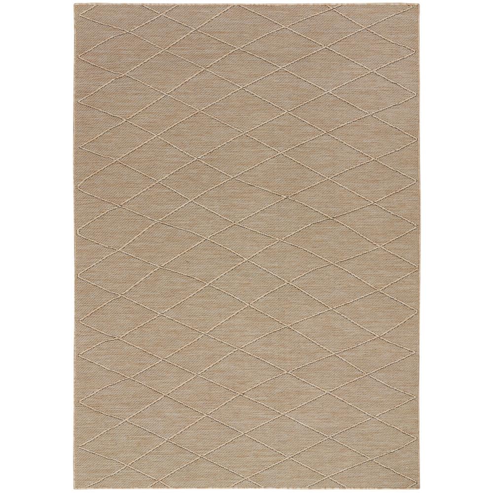 Nourison Washable Solutions Natural 7 ft. x 10 ft. Diamond Contemporary ...