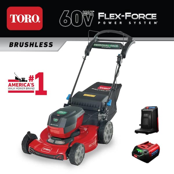 Toro 22 in. Recycler 60-Volt Max Lithium-Ion Cordless Battery Walk ...