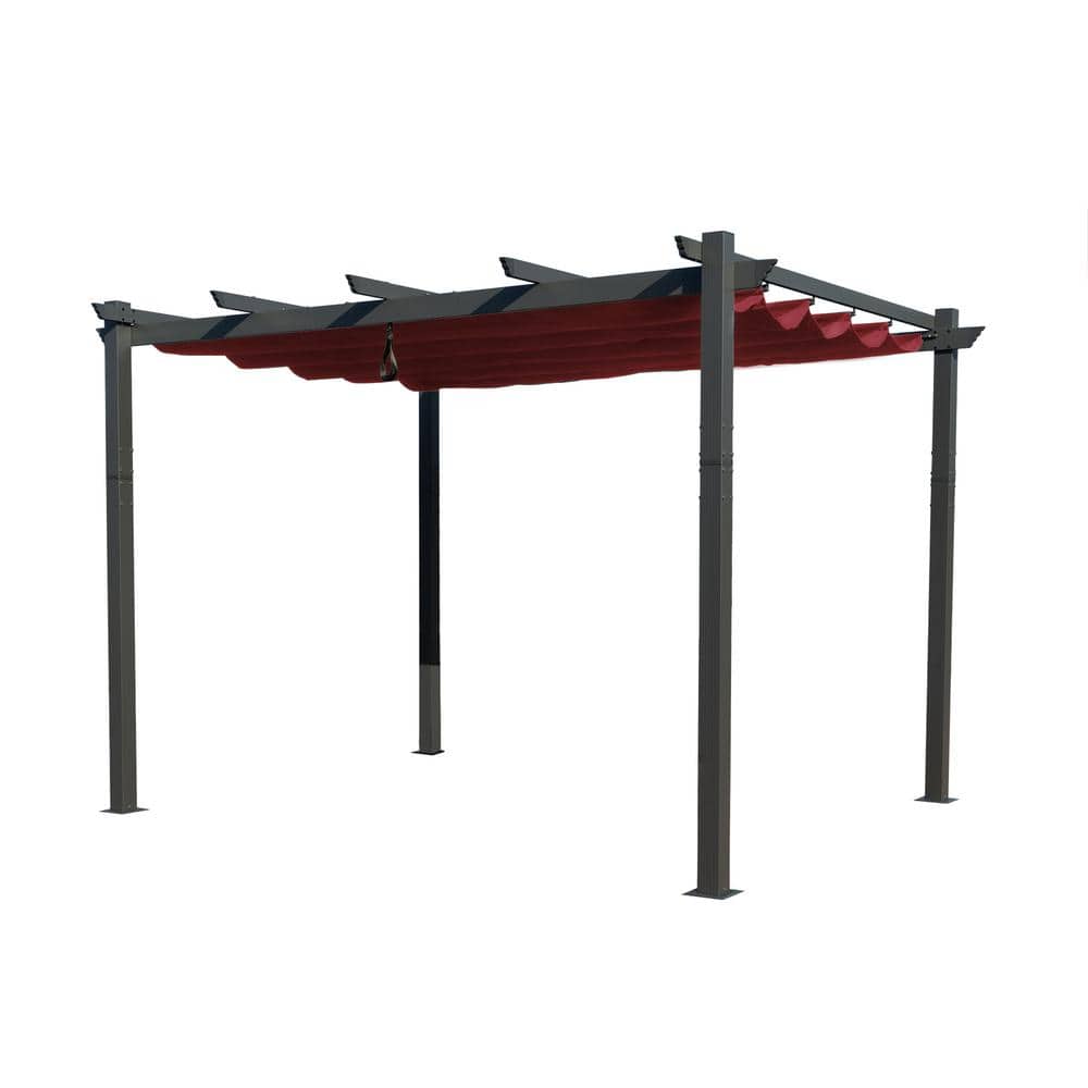Reviews for KOZYARD Mogan 13 ft. x 10 ft. Burgundy Aluminum Frame ...