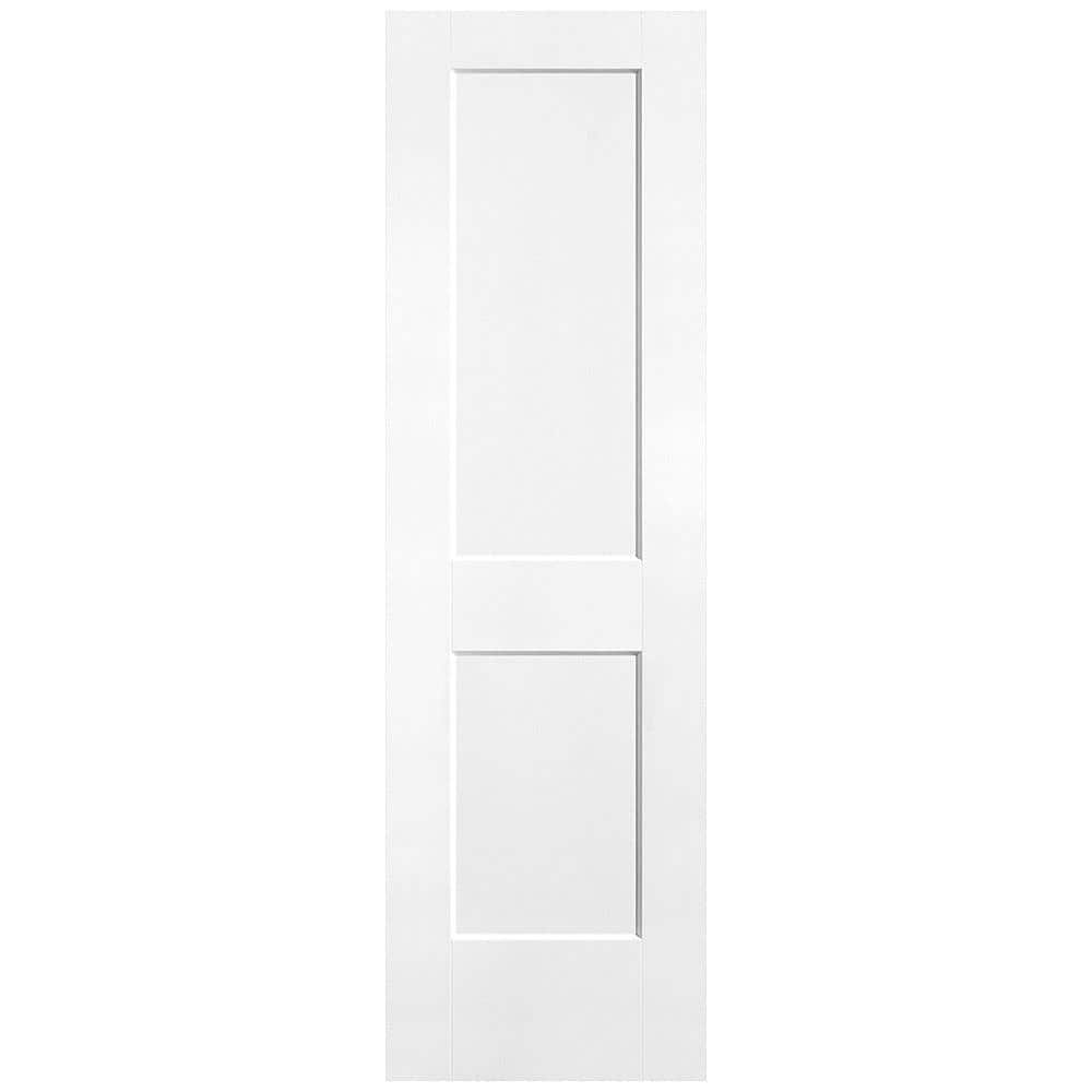 Masonite 24 in. x 80 in. 2-Panel Logan Single Bore Hollow Core Ultra ...