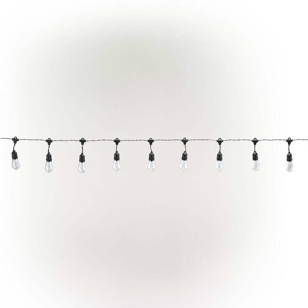 Alpine Corporation 93 in. Long 10 Edison Bulb String Lights with Timer ...