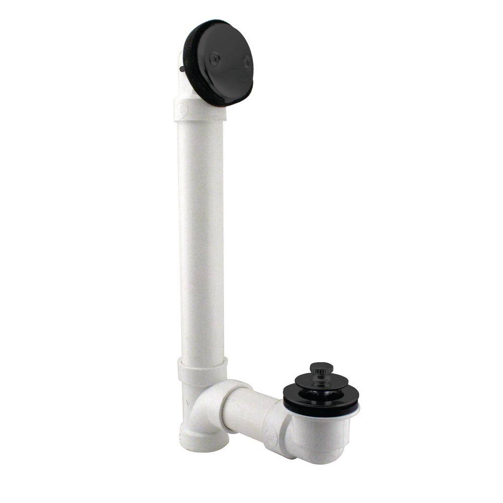 Westbrass 1-1/2 in. Pull and Drain Schedule 40 PVC Bath Waste with 2 ...