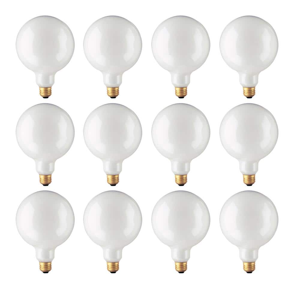 Bulbrite 100-Watt Warm White Light G40 (E26) Medium Screw Base Dimmable ...