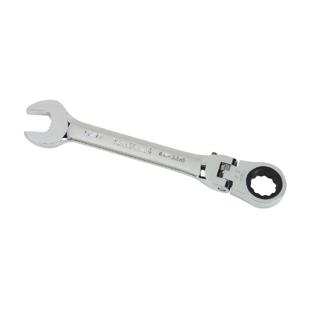 Proto 9/16 in. Locking Flex Head 6.3 in. L Combination Ratcheting ...