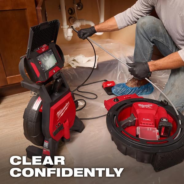 Milwaukee M12 FUEL High Speed Chain Snake for 1-1/4 in.-2 in. Pipes ...