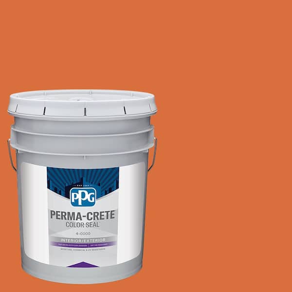Perma-Crete Color Seal 5 gal. PPG1195-7 Field Poppy Satin Interior ... Perma-Crete Color Seal 5 gal. PPG1195-7 Field Poppy Satin Interior ...