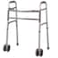 Medline 2-Button Adult Folding Walker MDS86410W54BH