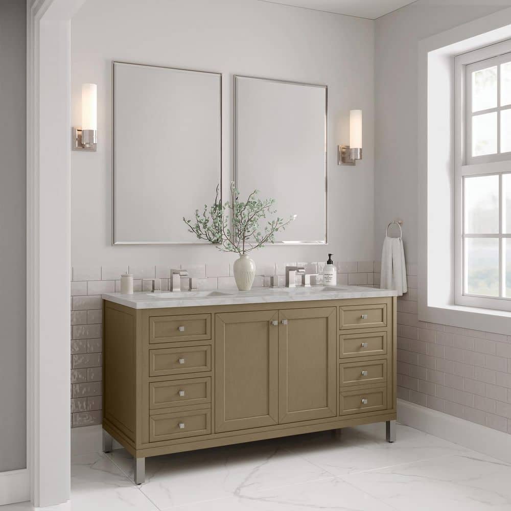 James Martin Vanities Chicago 60.0 in. W x 23.5 in. D x 33.76 in. H ...