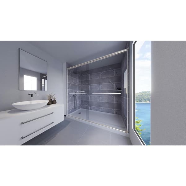 Transolid Titan Walk-in 60 in. L x 32 in. W x 96 in. H Alcove Shower ...