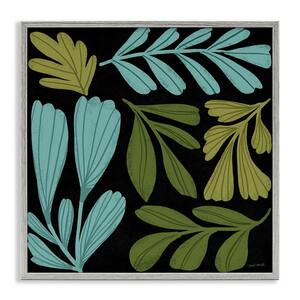 Stupell Industries Varied Leaves Collage by Cheryl Warrick White Framed ...