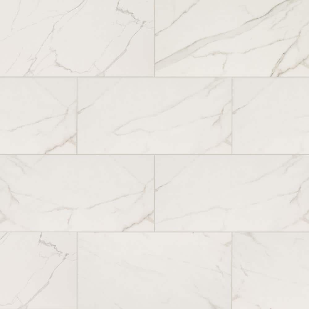 MSI Leonardo Venato 12 in. x 24 in. Polished Porcelain Marble Look ...