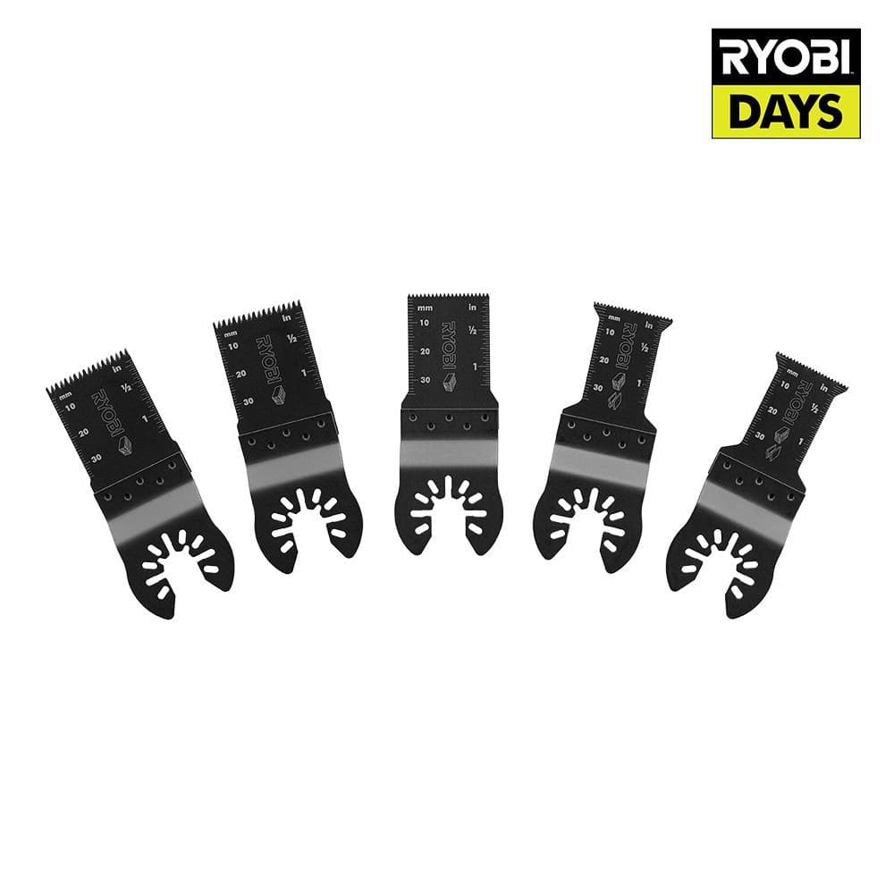 RYOBI 4-Piece Wood and Metal Oscillating Multi-Tool Blade Set A24402 ...