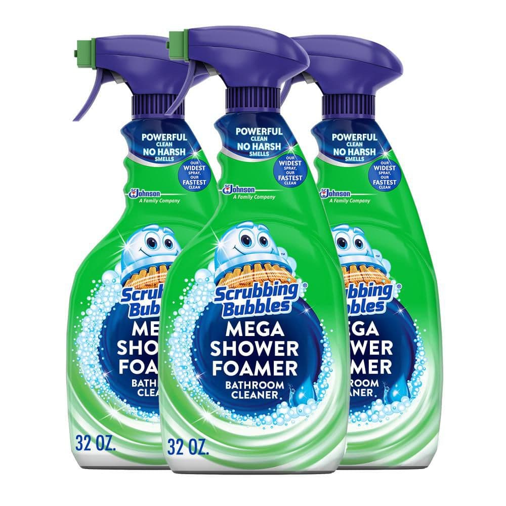 Scrubbing Bubbles 32 oz. Rainshower Scent Bathroom Cleaner Mega Shower ...