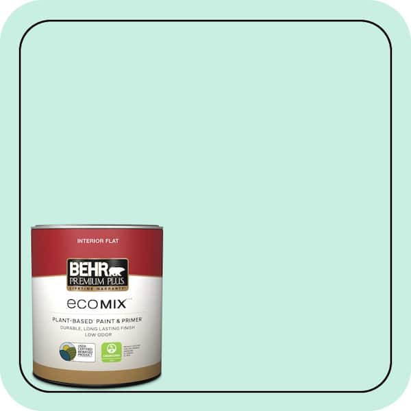 BEHR PREMIUM PLUS 1 qt. #P430-1 Summer House Flat EcoMix Plant-Based ...
