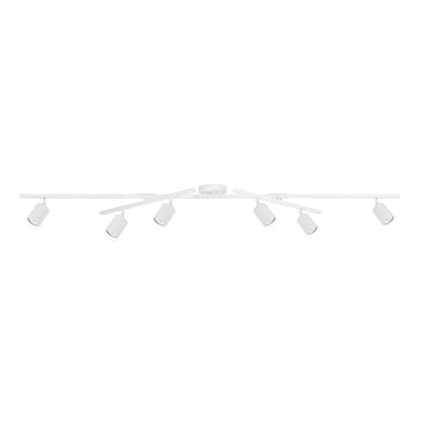 Globe Electric Waylon 6 ft., Matte White Ceiling Hard Wired Track ...