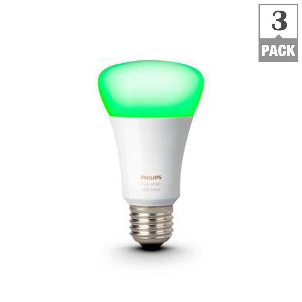 Reviews for Hue White and Color Ambiance 60-Watt Equivalent A19 Smart ...