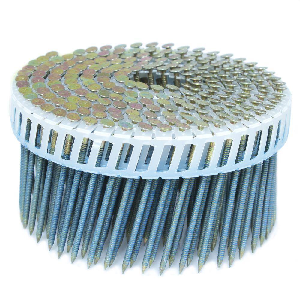 FASCO 2.5 in. x 0.092 in. 15-Degree Ring Galvanized Plastic Sheet Coil ...