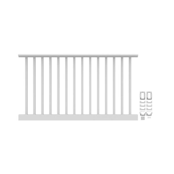 RDI Original Rail 6 ft. x 42 in. White Square Baluster Level Rail Kit ...