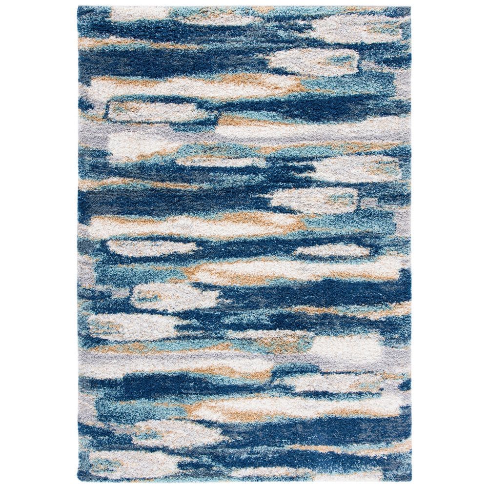SAFAVIEH Calista 3 ft. x 5 ft. Blue/Ivory Abstract Multicolor Area Rug ...