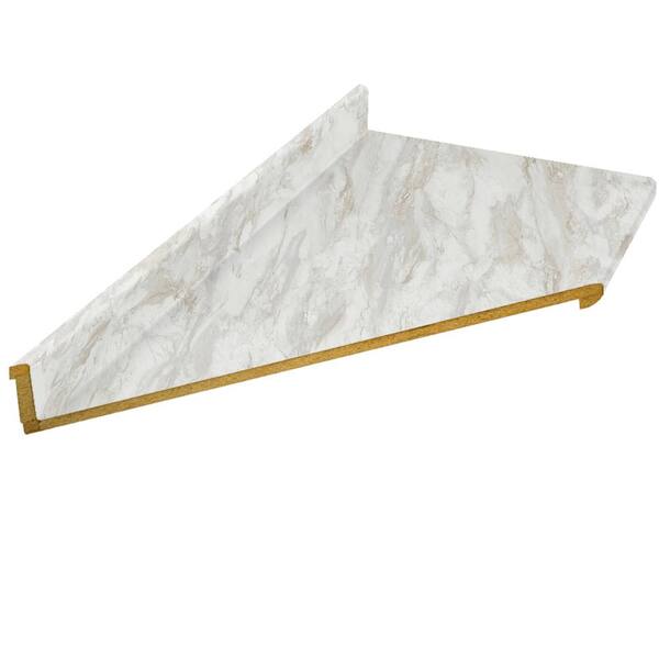 Hampton Bay 6 ft. Left Miter Laminate Countertop in Textured Drama ...