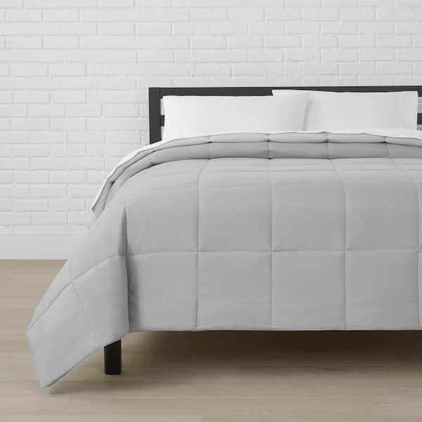 StyleWell Gray Reversible Microfiber King Comforter M95DAC1KG-GRY - The ...