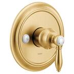 MOEN Weymouth M-CORE 3-Series 1-Handle Valve Trim Kit in Brushed Gold (Valve Sold Separately ...